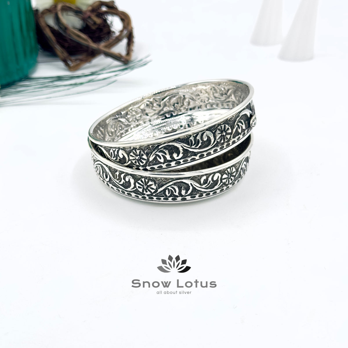 Shop Pure Silver Pooja Articles and Jewelry Online in USA | Snow Lotus